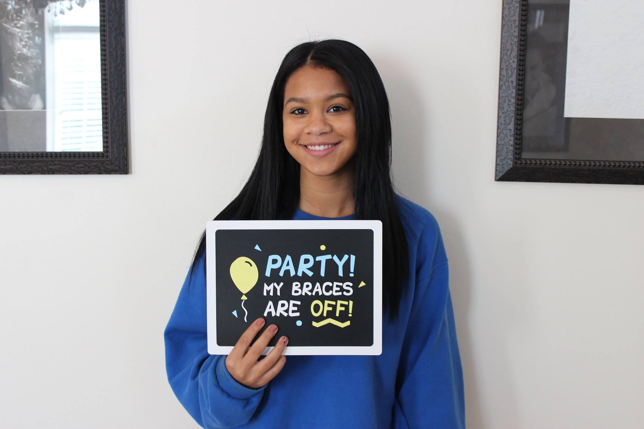 Braces Off Sign